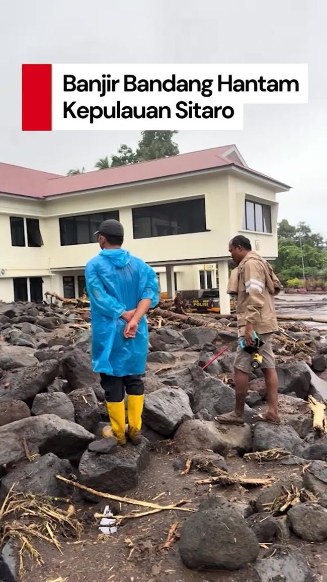 Video Banjir Bandang Hantam Kepulauan Sitaro Sulut, 9 Orang Tewas